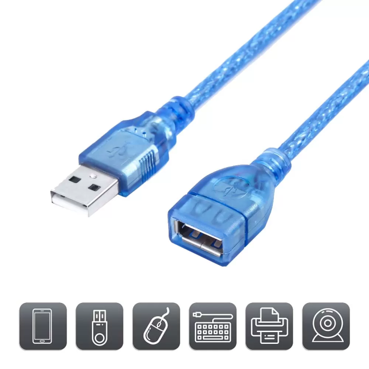 USB 2.0 Male to Female Extend Extension Cable (30cm) (HS) | Daraz.lk