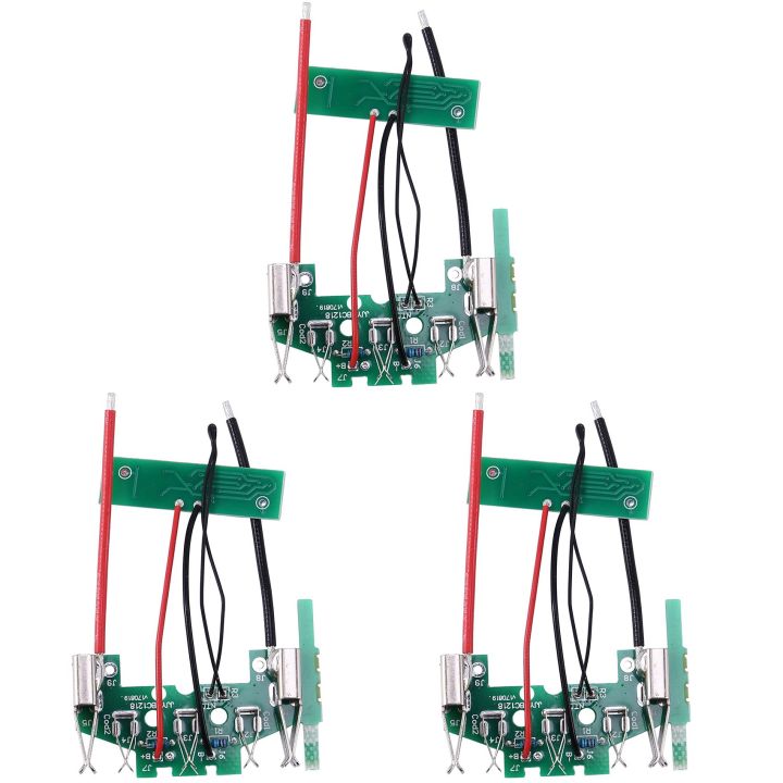 3X BAT610 18V Lithium-Ion Battery PCB Charging Protection Circuit Board ...
