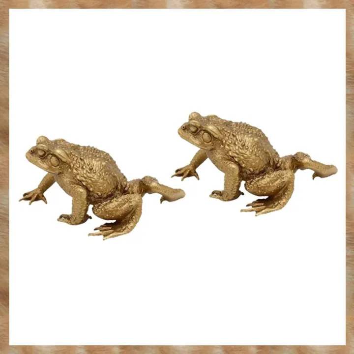 Feng Shui Copper Pocket Money Frog Fortune Brass Toad Figurin Chinese ...