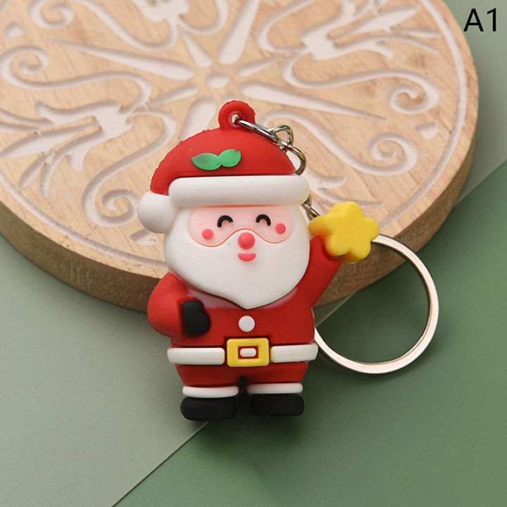 Christmas Series Santa Claus Christmas Tree Key Chains For Backpacks ...