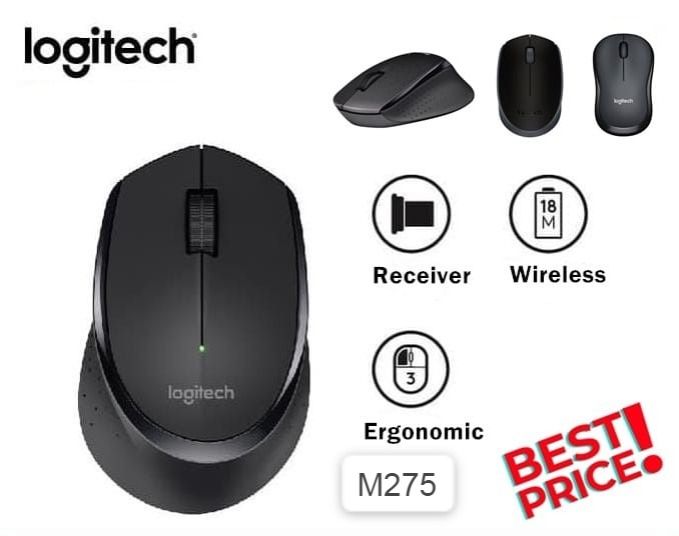 Logitech M275 Wireless CLIP Mouse M275-MICE-A GRADE | Daraz.lk