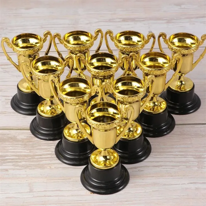 5Pcs Game School Sports Award Plastic Reward Trophy Small Cup with Base ...