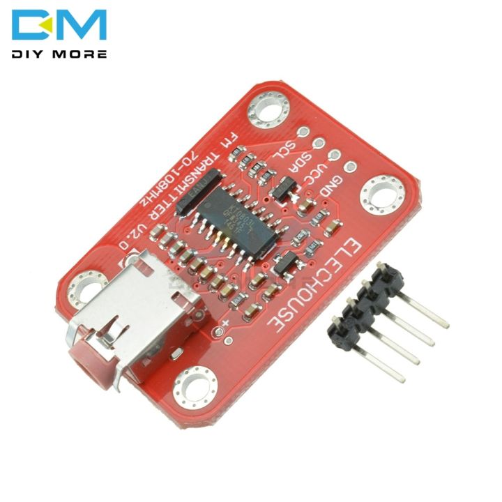 【Hannah Martin Official Store】I2C Inter FM Radio Module V2.0 Digital Radio Transmitter Board for ...