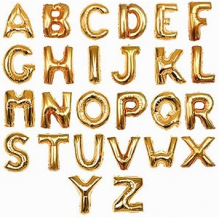 Foil Letter Balloons Alphabet Balloons Gold | Daraz.lk