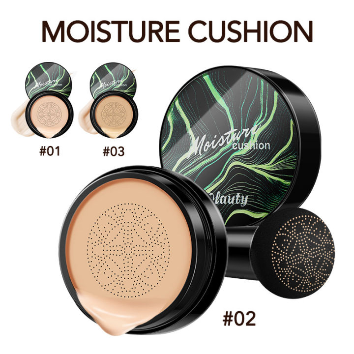 YaYazzTeT Mushroom Head Air Cushion BB Cream Moisturizing Concealer Lasting Nude CC Liquid ...
