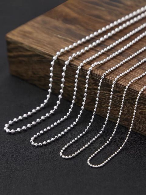 【Grand Sale】Titanium steel necklace men's and women's ballpoint chain ...