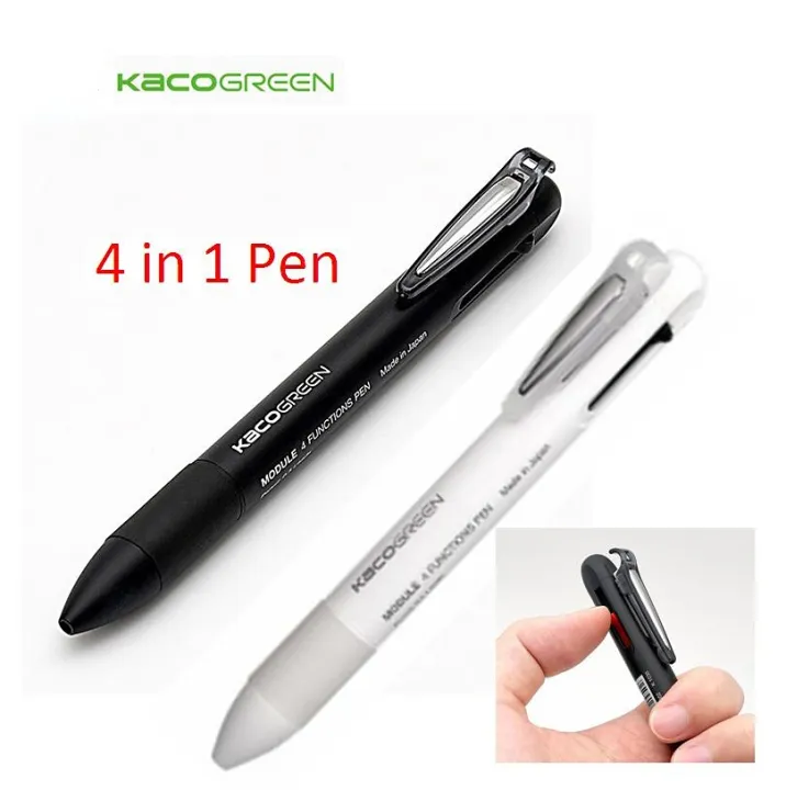 KACO 4 In 1 Multifunction Pens 0.5mm Black Blue Red Refill Gel Pen ...