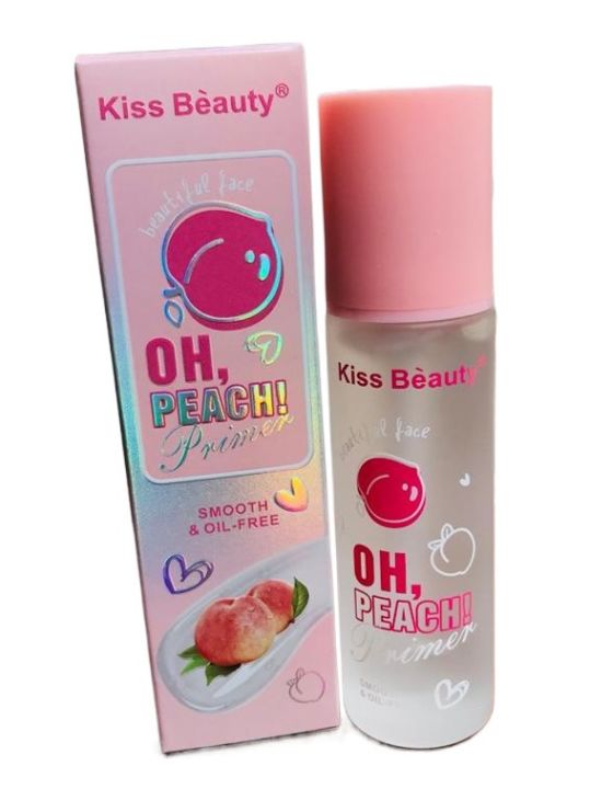 Oh Peach Primer [kbpp] 30ml Oil free and smoothens skin Kiss Beauty ...