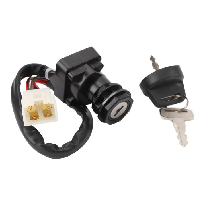 Ignition Switch Ignition Key Switch 4 Wires Long Lifespan for Trail ...