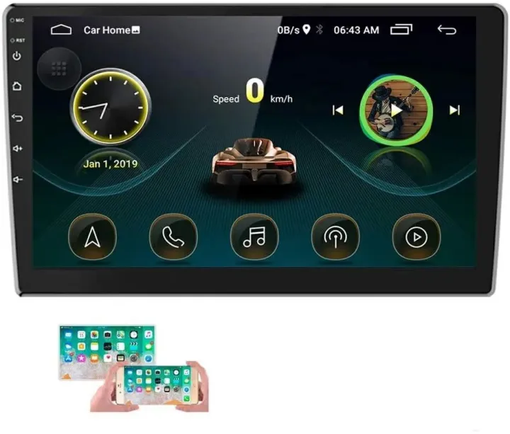 Toyota Belta / Yaris / Vios Android 9 Inch Car Player With Fascia Panel ...