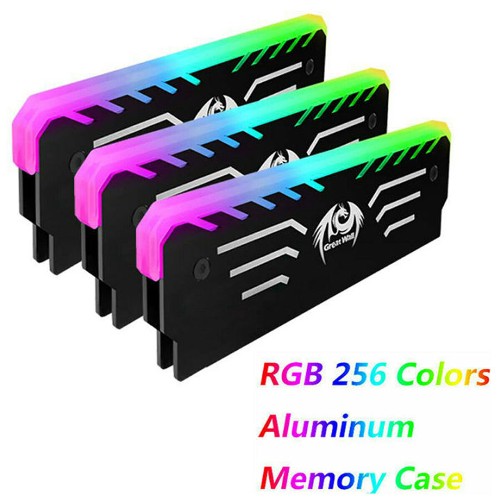 PC Memory RAM Cooler Cooling Vest Heat Sink 256 RGB Light Aluminum Heatsink | Daraz.lk