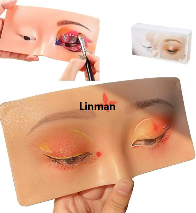 Linman Eye Make Up Dummy Practice Board Make Up Practice Mask Board ...