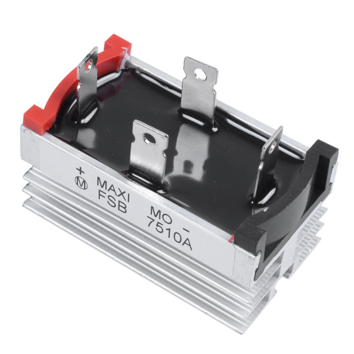 8X Aluminum Heatsink Base Single Phase Bridge Rectifier Diode 75A 1000V ...