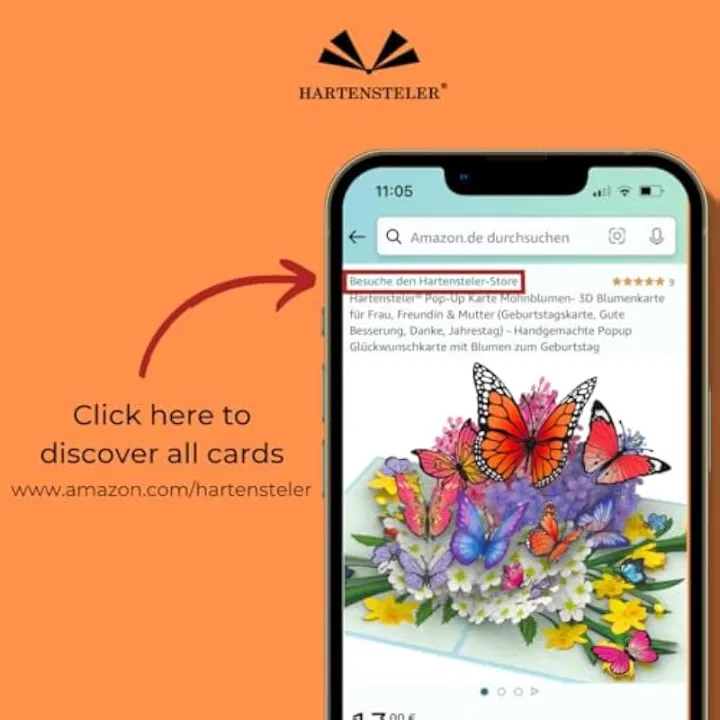 Butterflies in Nature Pop Up - 3D Butterfly for Wife, Girlfriend ...