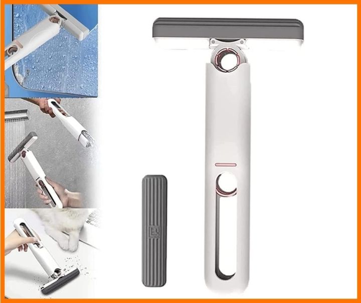 Portable Mini Mop Mini Squeeze Mop Folding Car Window Wall Cleaner Mini ...