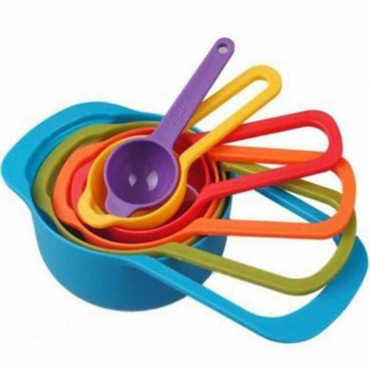 Measuring Cup and Spoon Set - Multi Color | Daraz.lk