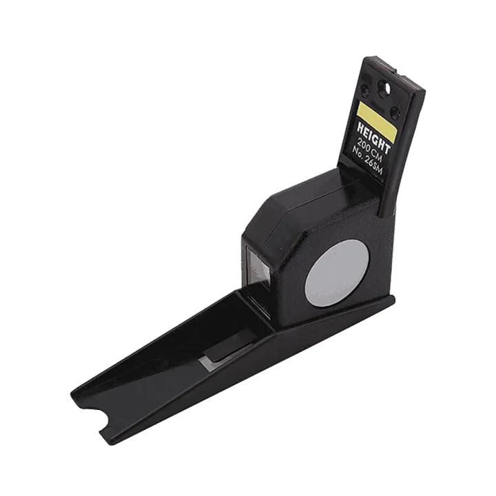 2m Wall Mounted Tape Measure Height Ruler Meter Stadiometer Black ...