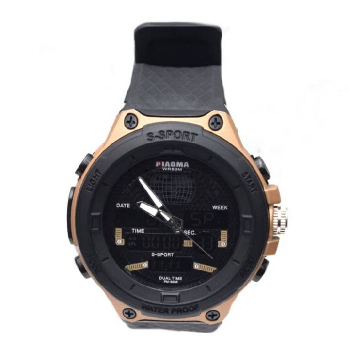Piaoma S-Sport Men's Wrist Watch - Brown & Black | Daraz.lk