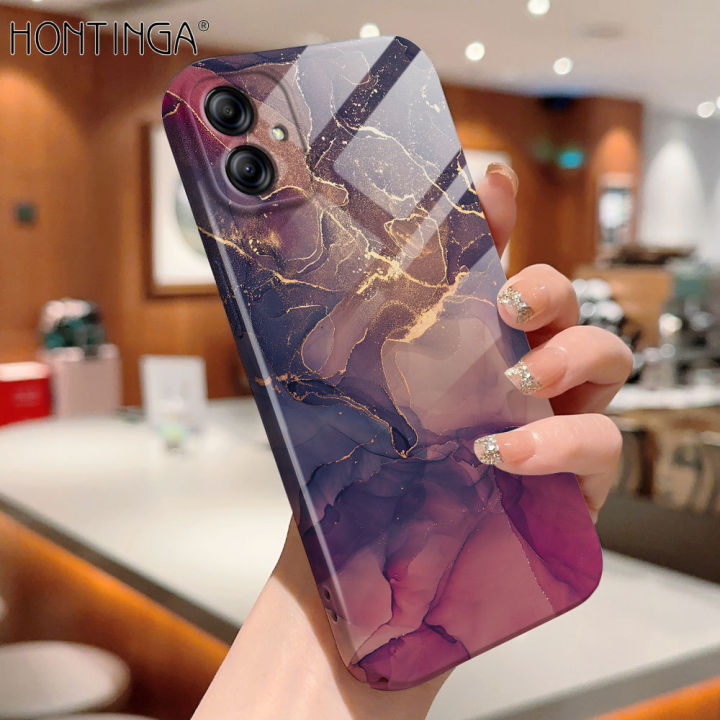 Hontinga for Samsung Galaxy A04 Back Cover Luxury Marble All-inclusive ...