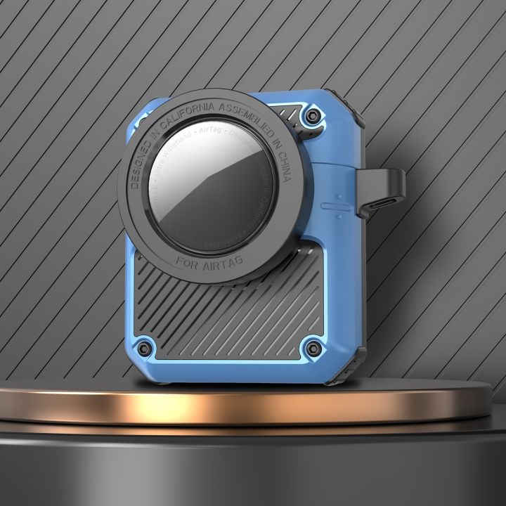 For AirPods 1/2 Automatic Flip Switch TPU+PC Earphone Case with AirTag | Daraz.lk