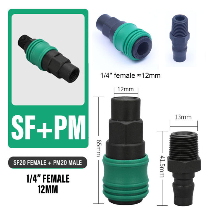 Quick coupler fitting for compressor air hose Plastic steel material ...