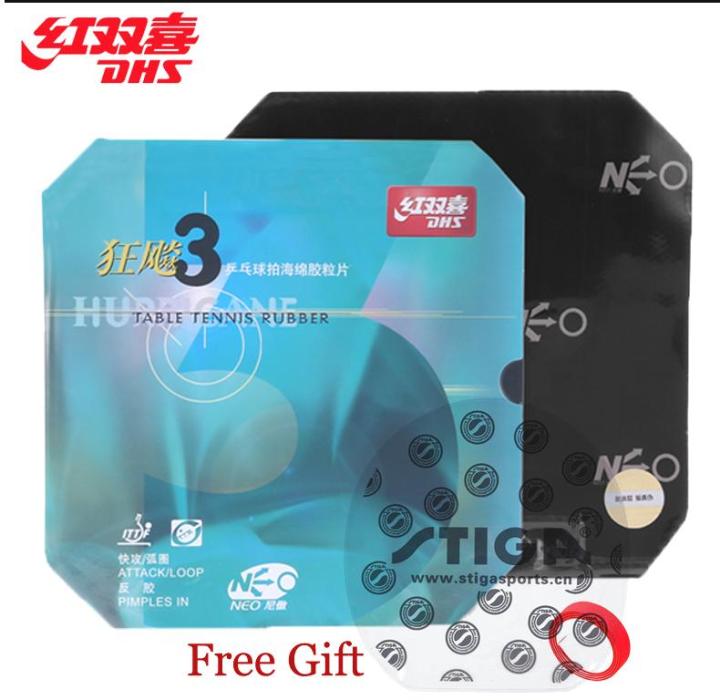 【BestGO】DHS Hurricane 3 NEO (H3 NEO) Table Tennis Rubber Pips-in Ping ...