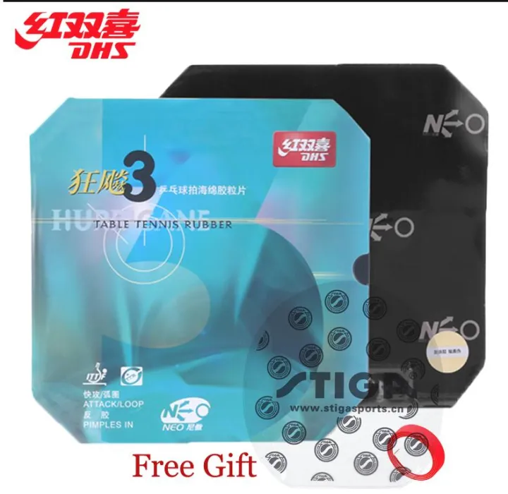 【BestGO】DHS Hurricane 3 NEO (H3 NEO) Table Tennis Rubber Pips-in Ping ...