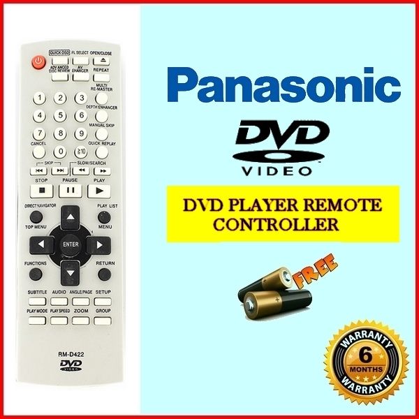 Panasonic DVD Player Remote Controller RM-D422 & Free Batteries | Daraz.lk