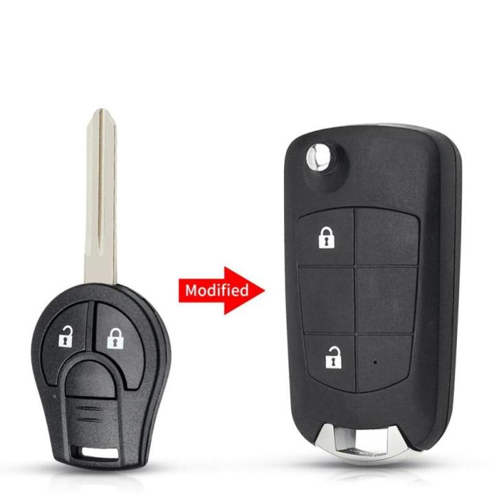 2 Button Modified Flip Remote Blank Case Folding Car Key Shell For ...
