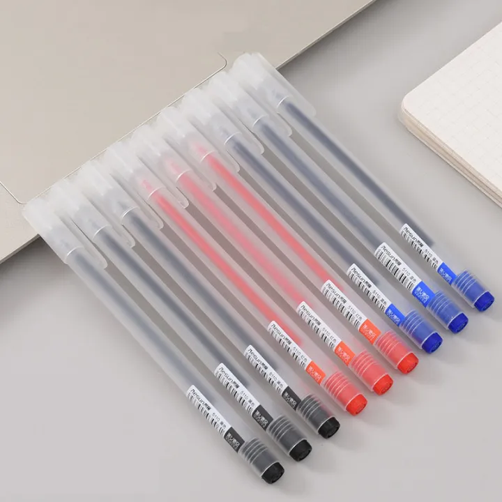 Blue Black Red Ink Gel Pen Refill Rod 0.5mm Pen Marker School Student ...