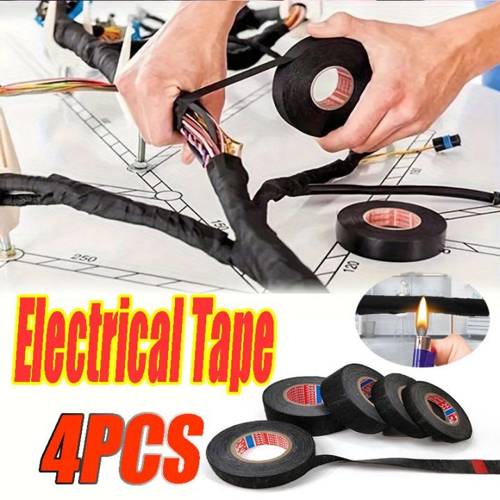 Wiring Electrical Auto Electrical Tape Heat Resistant Harness Adhesive ...