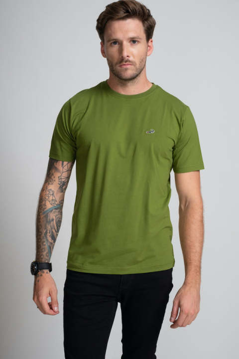 Classic Fit Short sleeves-CasualCrew Neck - Grass Hopper | Daraz.lk