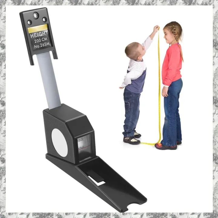 CGearuppt 200Cm Stadiometer Black Wall Mounted Height Meter Growth ...
