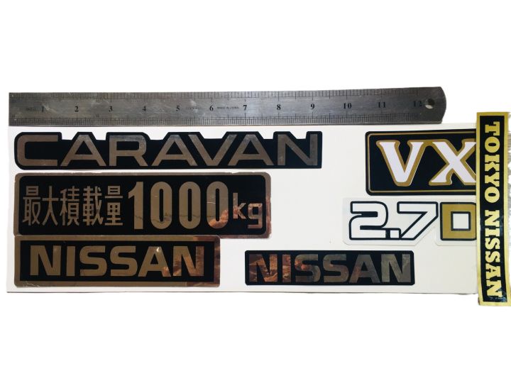 Nissan Caravan VX 2.7D THailand Original Sticker Set | Daraz.lk