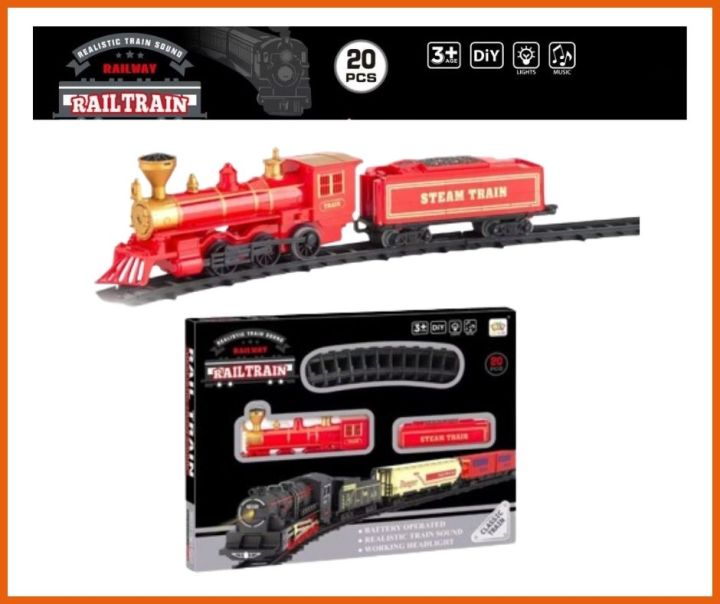 Train Play Set, Rail Train Play Set for Kids, Plastic Train Track Set ...