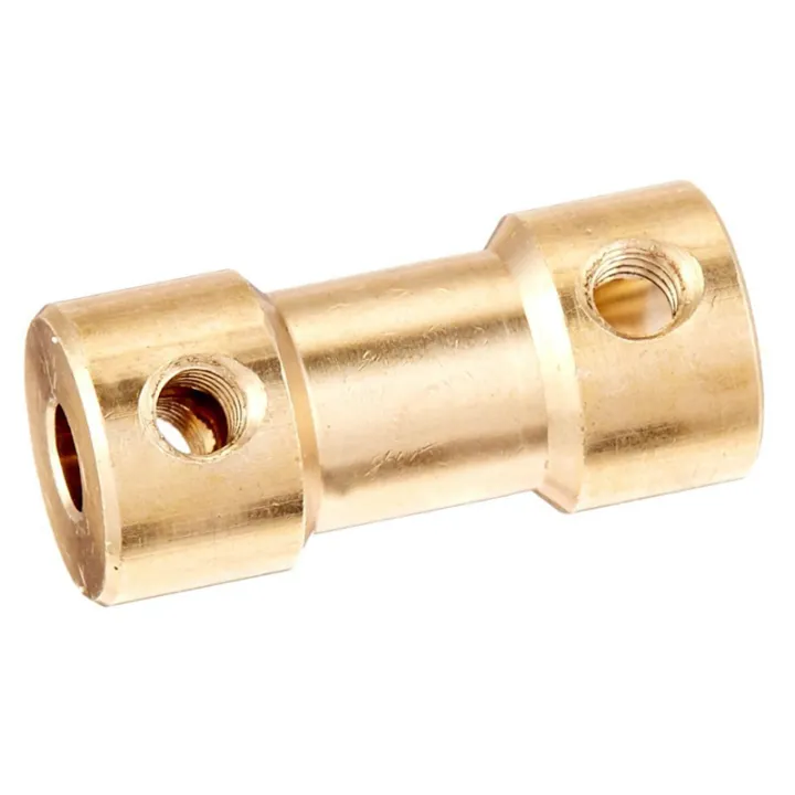 4X RC Airplane 3mm to 5mm Brass Motor Coupling Shaft Coupler Connector ...