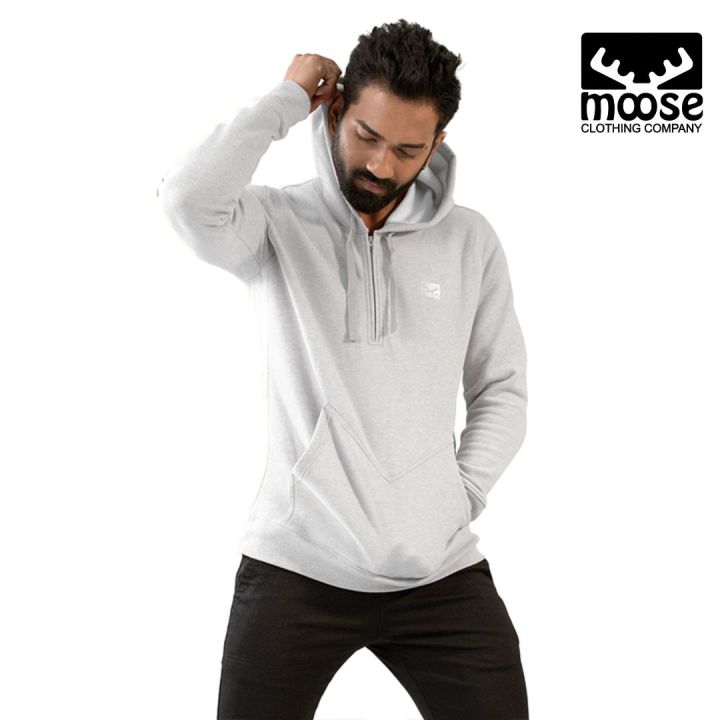 Moose Men’s Hoodie - Ash Heather 2 | Daraz.lk