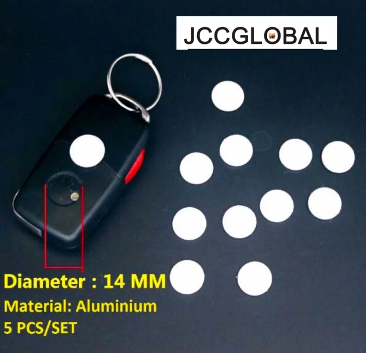 【Exclusive Offer】5pcs 14mm Car Key Sticker For VW Toyota Peugeot Benz ...