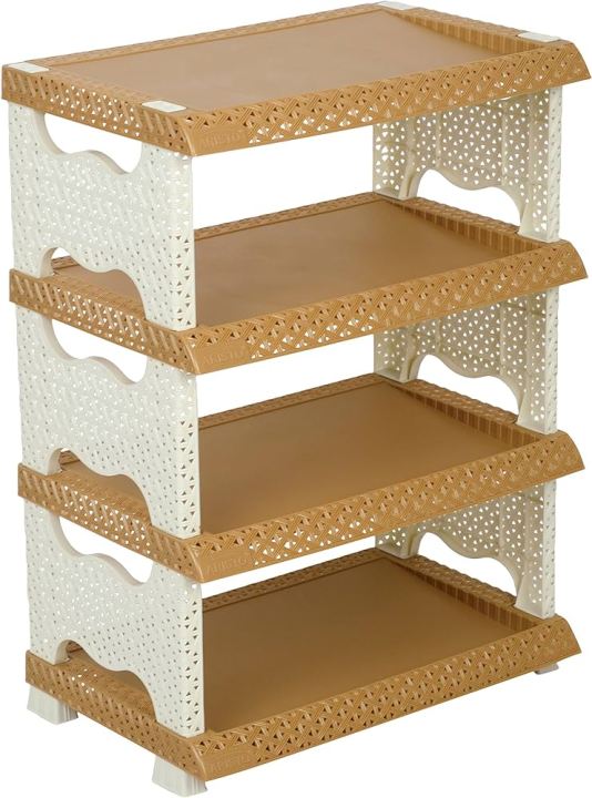 Plastic standard shoe rack - 4 layers | Daraz.lk