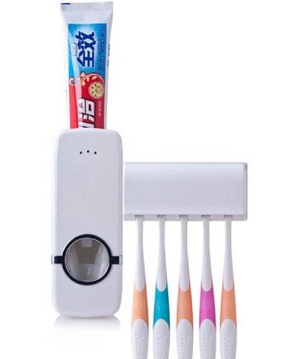 Automatic Toothpaste Dispenser 5 Toothbrush Holder | Daraz.lk