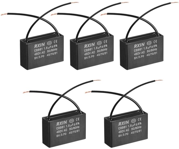 Stand Wall Fan 2 Wire Capacitor 1.5uF (Set of 5) | Daraz.lk