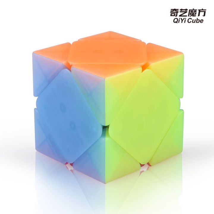 【WonderWorld】Qiyi QiCheng 3x3 Skewb Spee Cube QiCheng Jelly Positioning ...