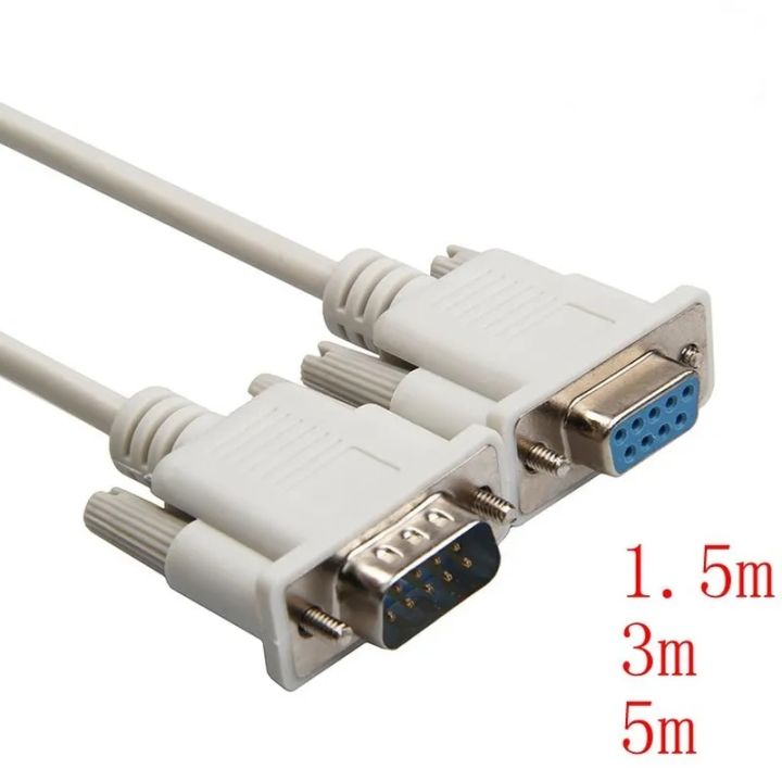 DB9 Serial Cable 9 Pin RS232 Serial Cable Male To Female PC Converter ...