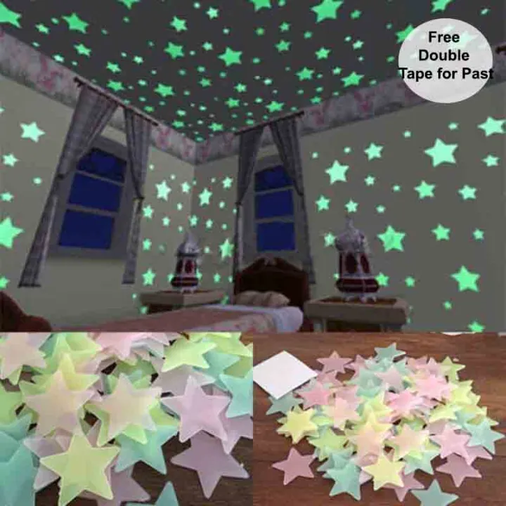 Radium Stars Radium Stickers Radium-Powered Glow-in-the-Dark Wall ...