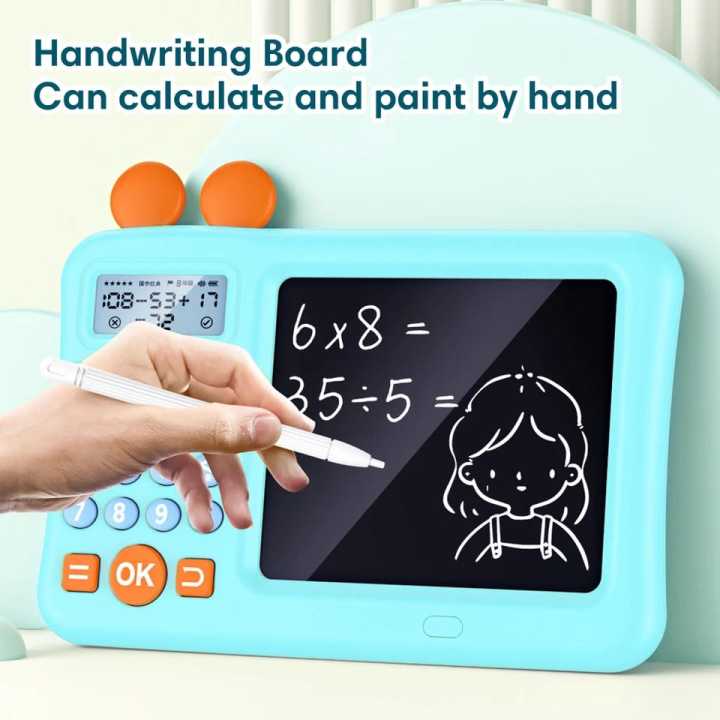 Math Games Toy with LCD Writing Tablet 2 in 1 Early Learning Math ...