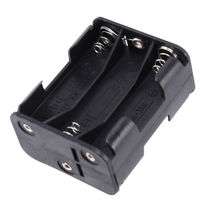 5X Double Side Spring 6 X 1.5 V AA Battery Holder Case Box Black | Daraz.lk