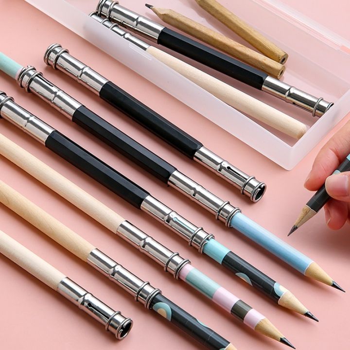 Adjustable Dual Head/Single Head Pencil Extender Detachable Portable ...