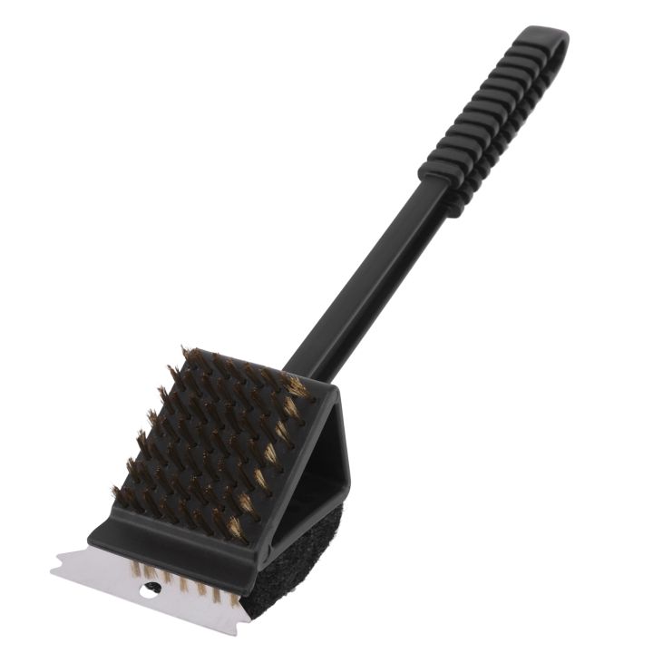 Bbq Barbecue Grill Cleaning Brush Stainless Steel Wire Sponge Shovel ...