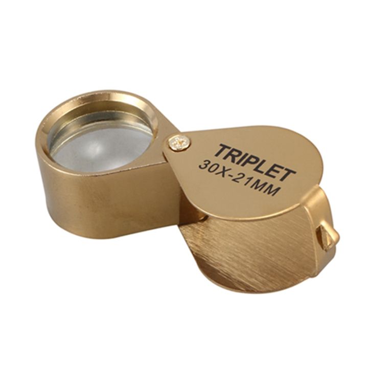 Portable 30X Power 21Mm Jewelers Magnifier Foldable Gold Eye Loupe ...