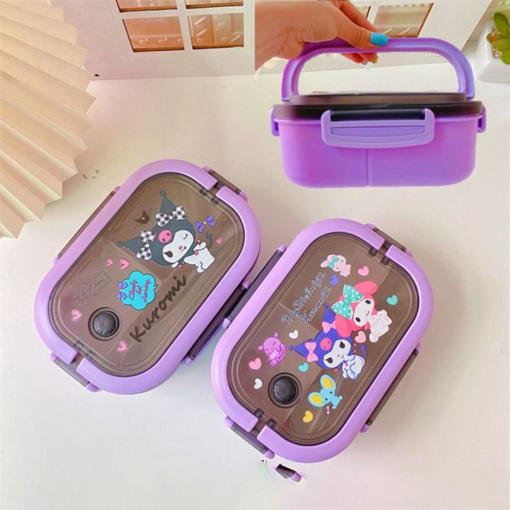Portable Cartoon Lunch Box Hermetic Cute Food Crisper Large Capacity ...